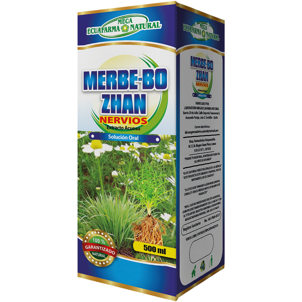 MERBE-BO ZHAN SOLUCIÓN ORAL 500 ML MEGAECUAFARMA NATURAL | El Arbolito